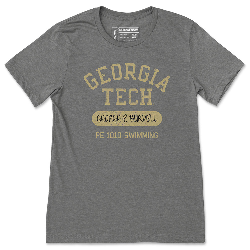 Georgia Tech George P. Burdell PE 1010 Swimming T-Shirt – Section 103