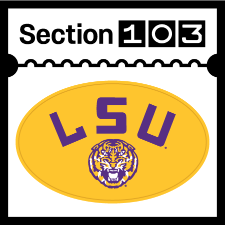 LSU Football Helmet Logo Sticker – Section 103