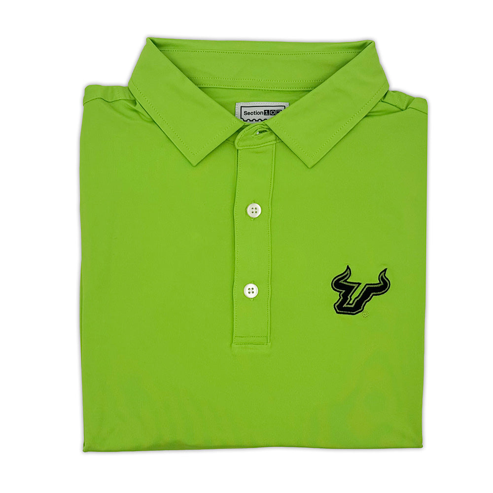South Florida SoFlo Performance Polo, Slime – Section 103